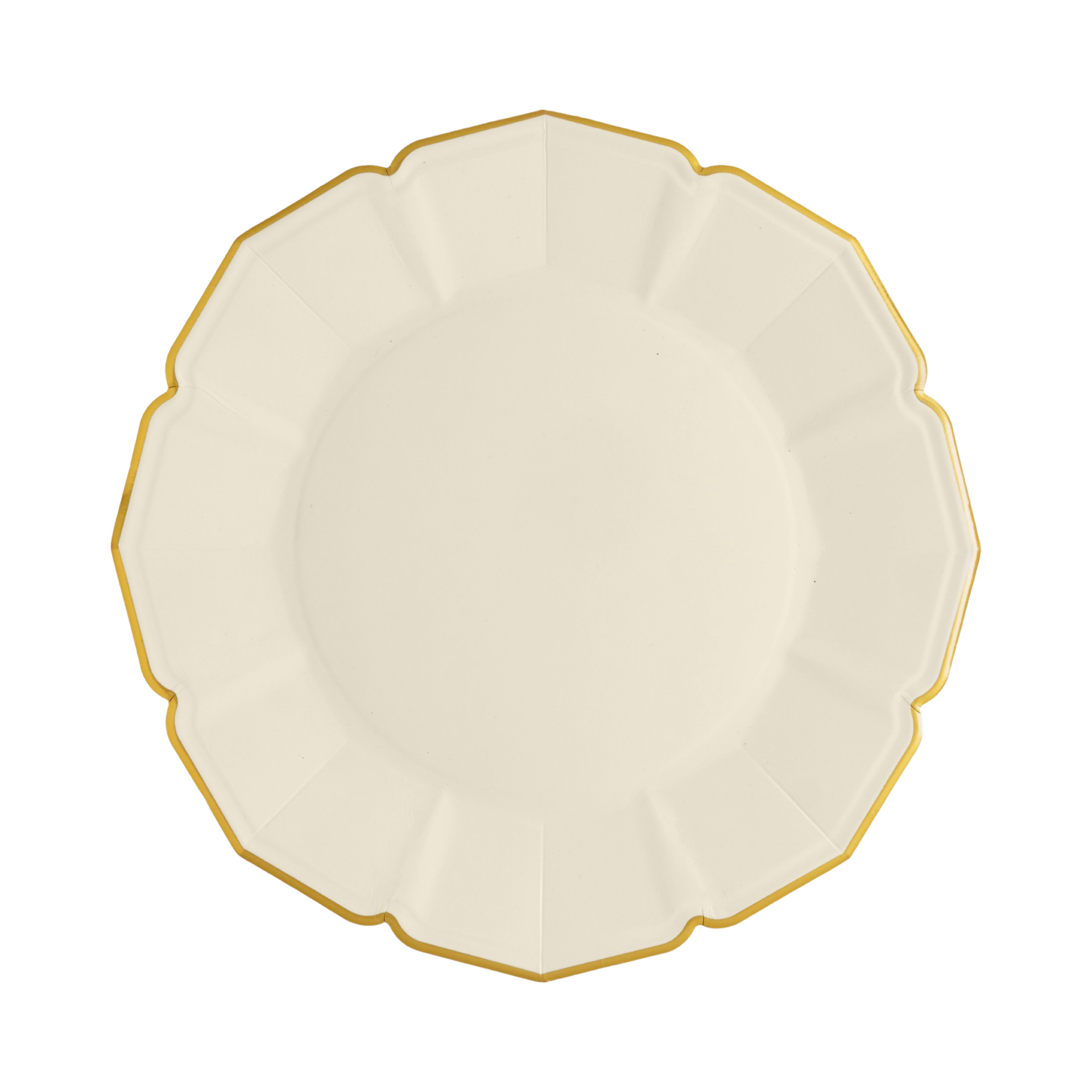 Cream Dinner Plates | Unique Porcelain Inspired Party Paper Plates ...