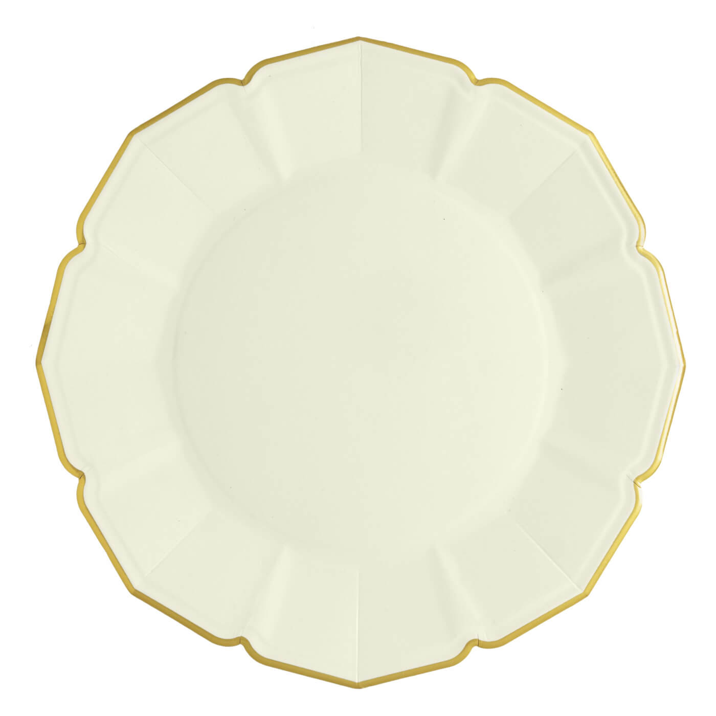 Cream Dinner Plates | Unique Porcelain Inspired Party Paper Plates ...