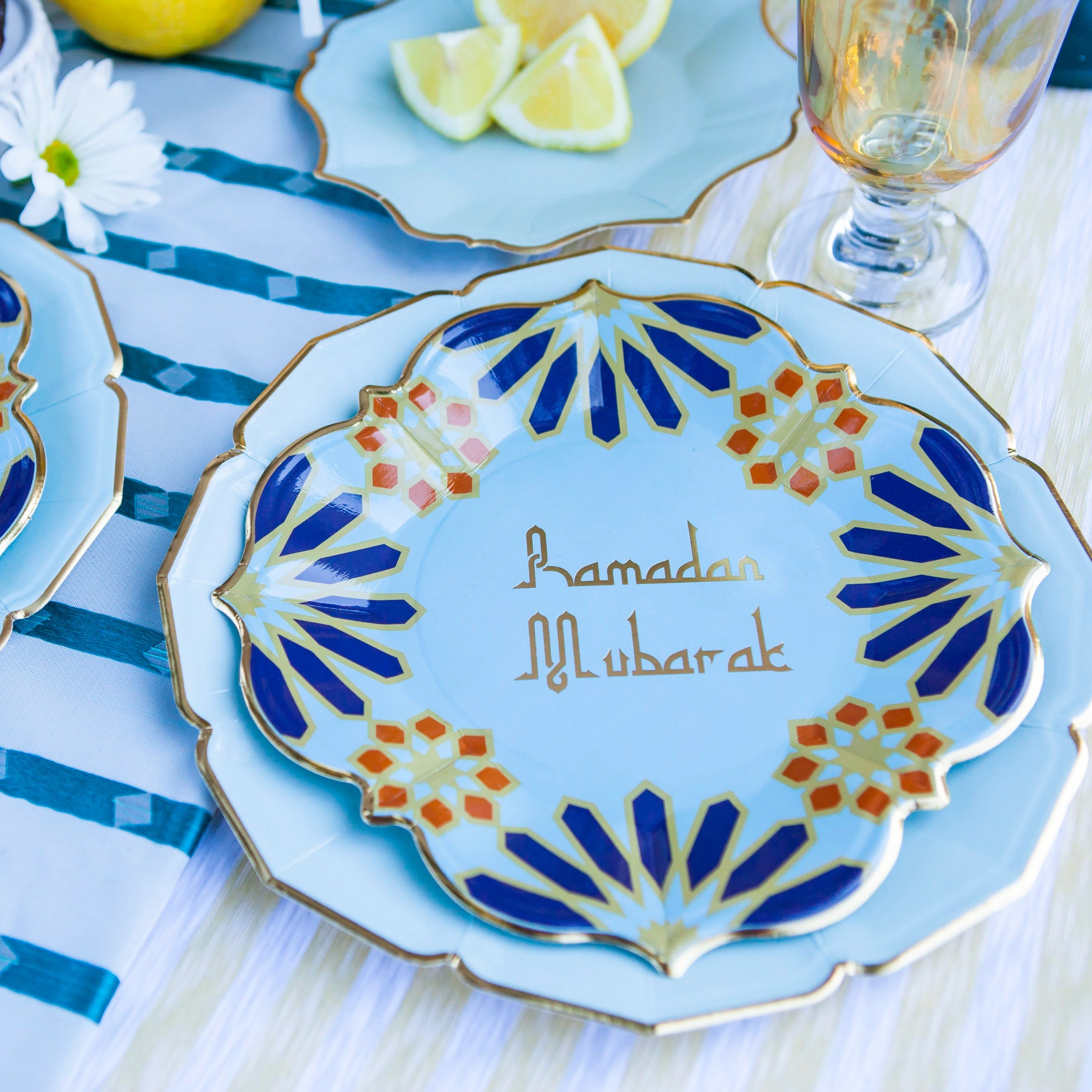Marrakesh Ramadan Dinner Party for 8 | Ramadan Plates Party Set – Eid ...